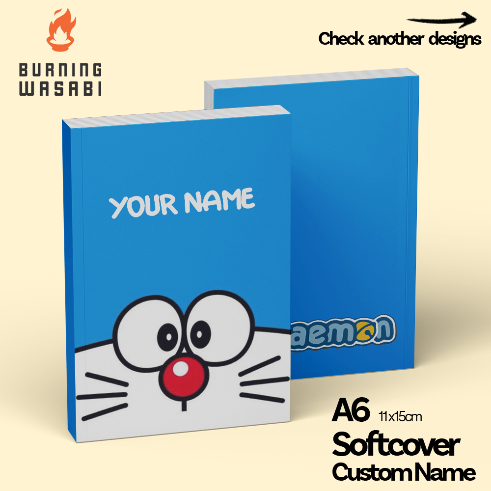 Pocket Notebook Doraemon Cute Anime Softcover Custom Anime Name Diary ...