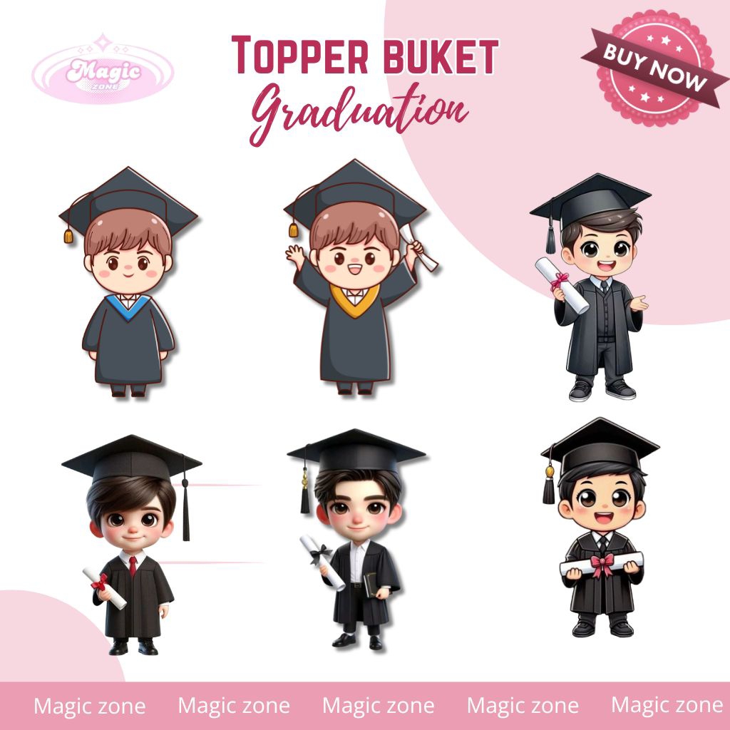 Graduation Topper/Graduation bouquet topper/Happy Graduation | Shopee ...