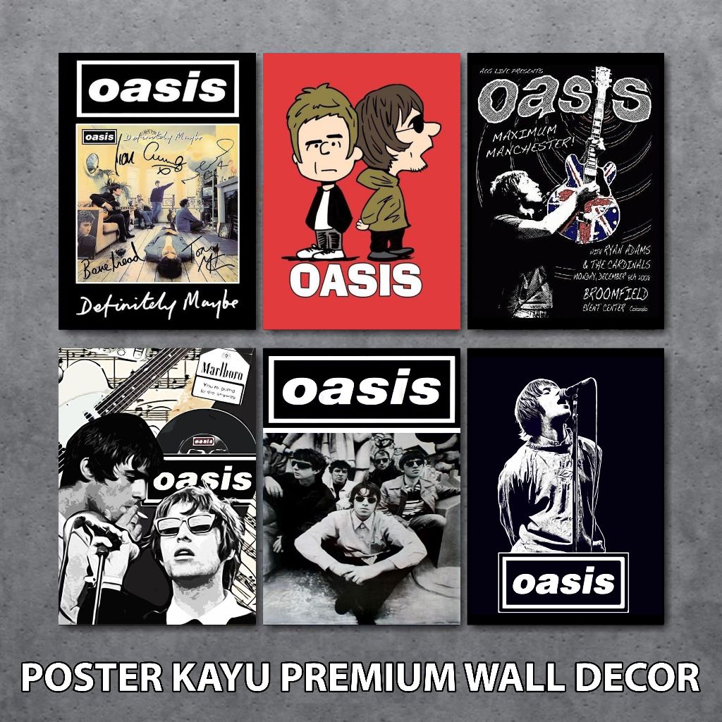OASIS Poster Home Cafe Wall Decor Display | BOYS' ROOM DISPLAY WALL ...