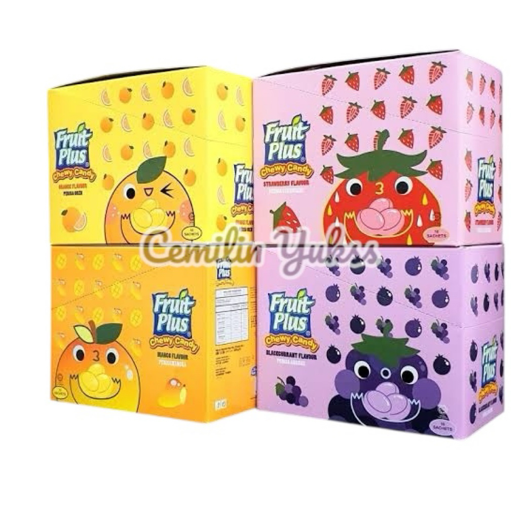 Fruit Plus Chewy Candy 30g x 10pk Mango Orange Strawberry Blackcurrant ...