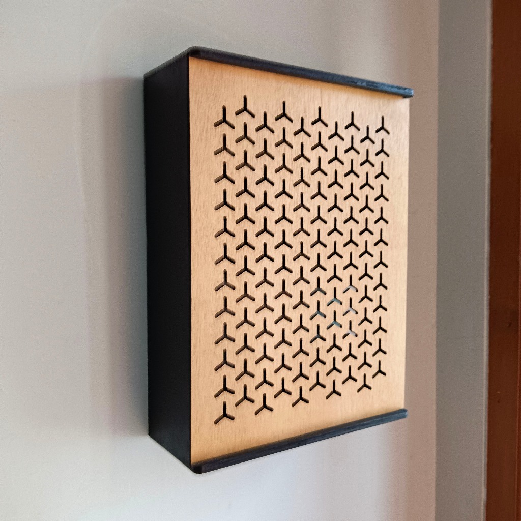 Minimalist Geometric Pattern Electric Meter Cover | 4mm Plywood Box ...