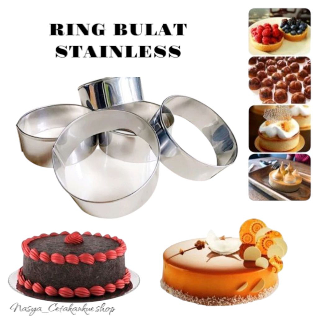 Stainless round ring Cutter / Mousse ring cake / Round ring cake ...