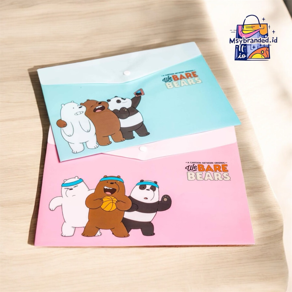MINISO WE BARE BEARS FILE FOLDER A4 MAP WBB | Shopee Malaysia