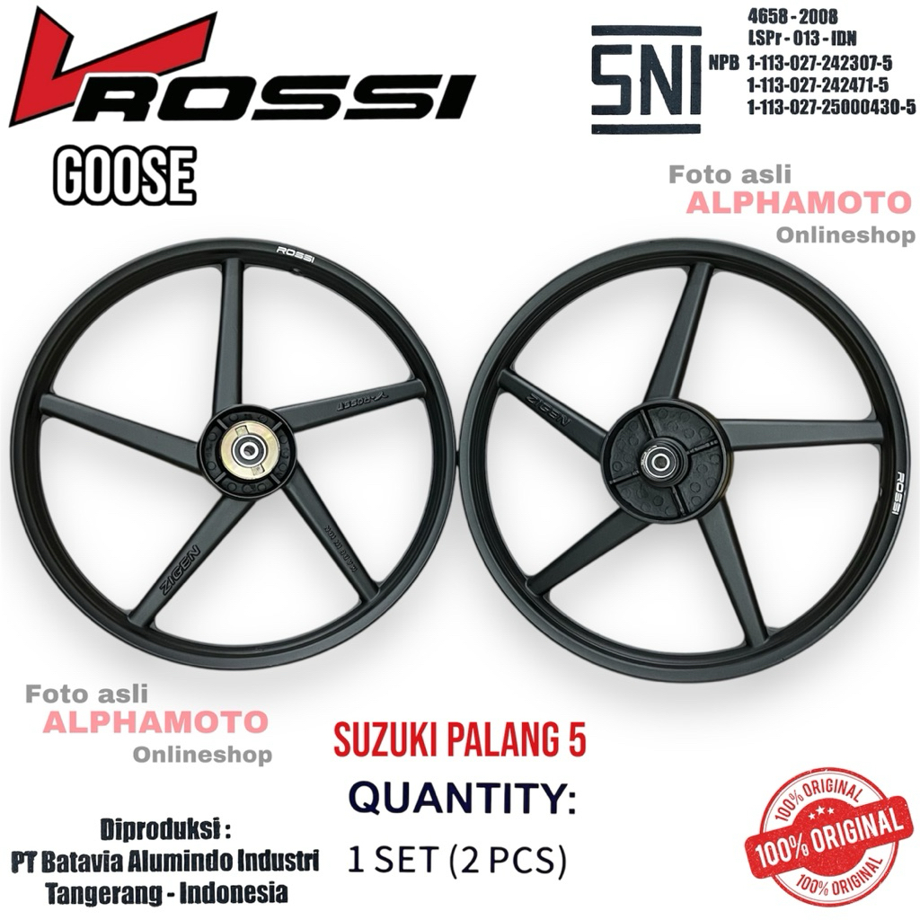 SUZUKI ROSSI SHOGUN SMASH RIMS 5-WHEEL ROSSI GOOSESUZUKI | Shopee Malaysia