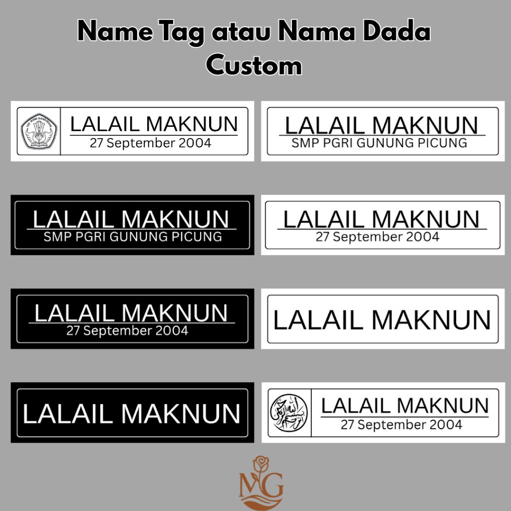 Chest Name | Acrylic Nameplate | Name tag | Custom Name tag | Acrylic ...