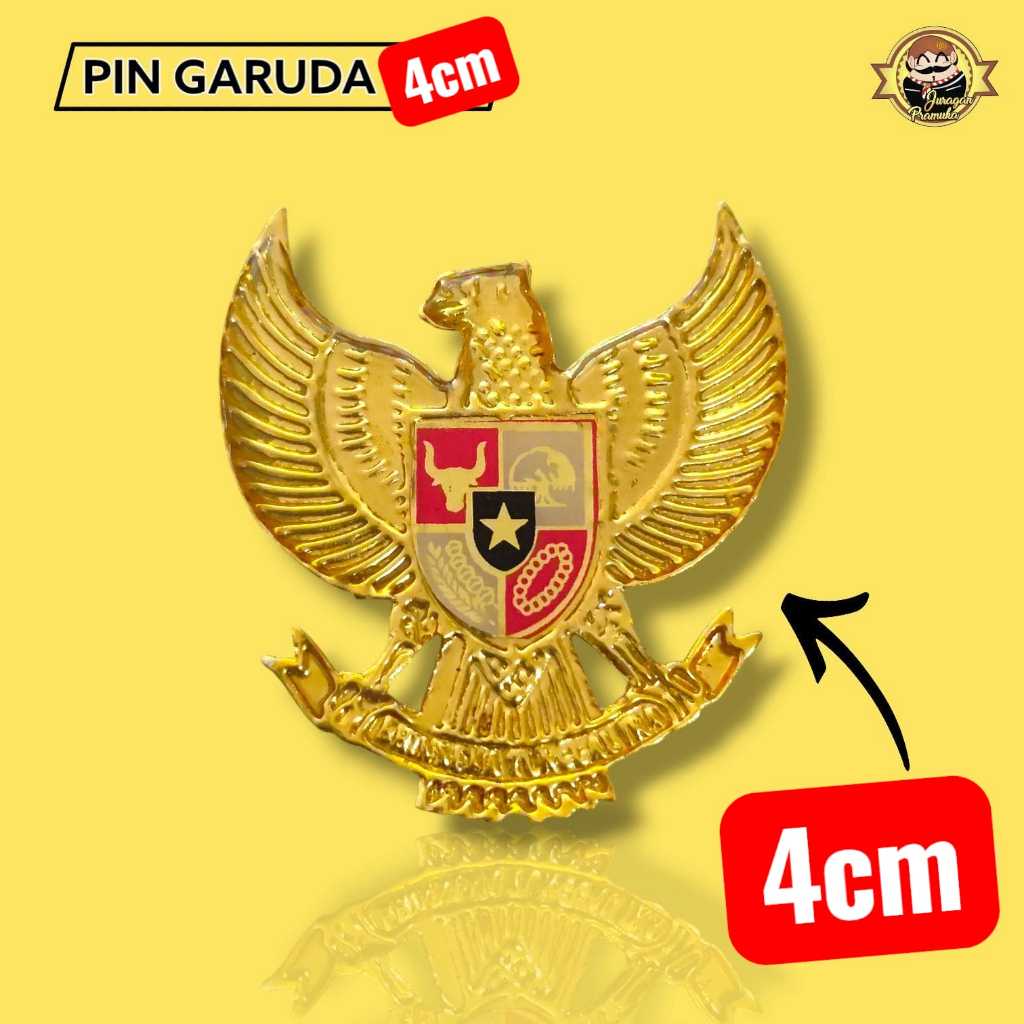 Embossed Garuda Pin / Garuda indonesia / Garuda paskibra 4 cm | Shopee ...