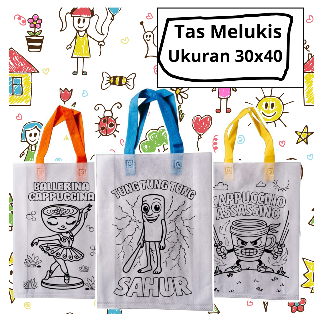 ANOMALI Character Coloring Bag | Goodie bag | Spunbond Material (1 ...