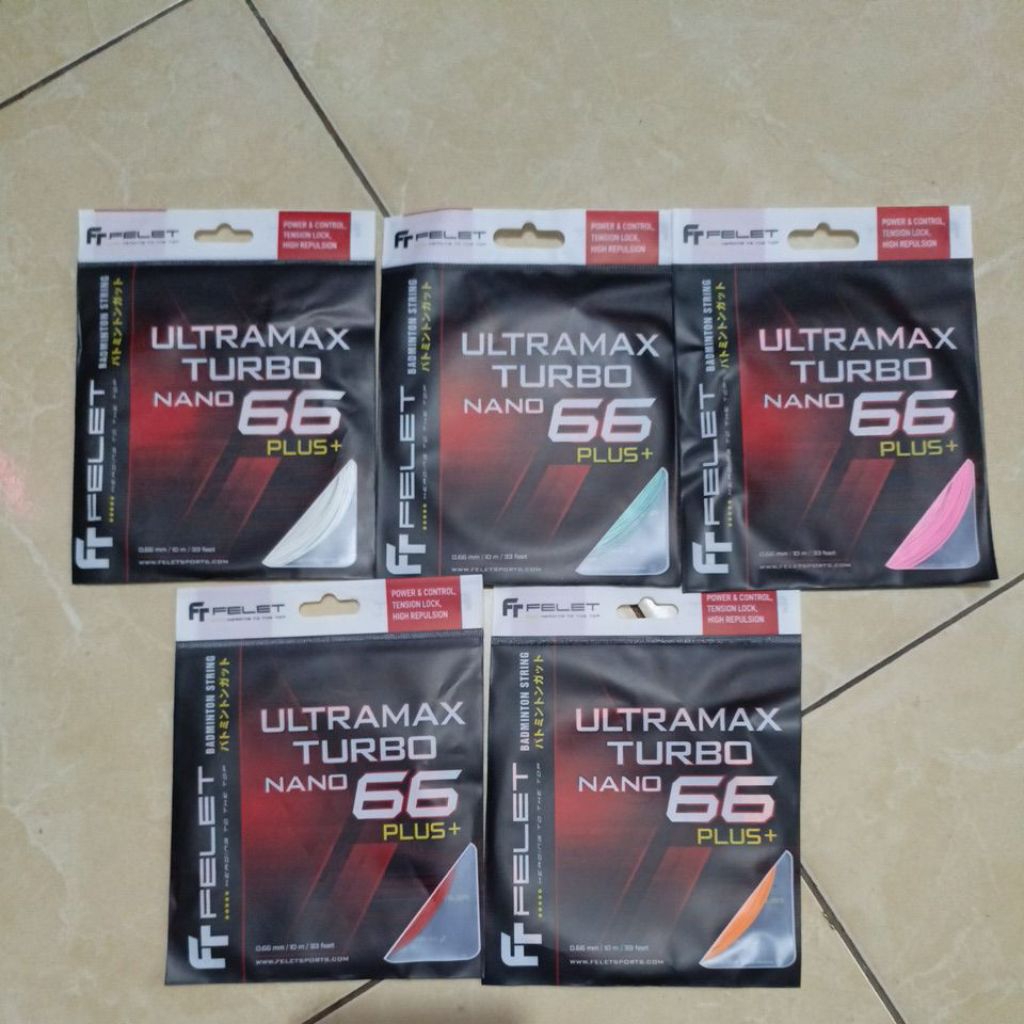 Felet Ultramax Turbo Nano 66 Plus String + Original Badminton | Shopee ...