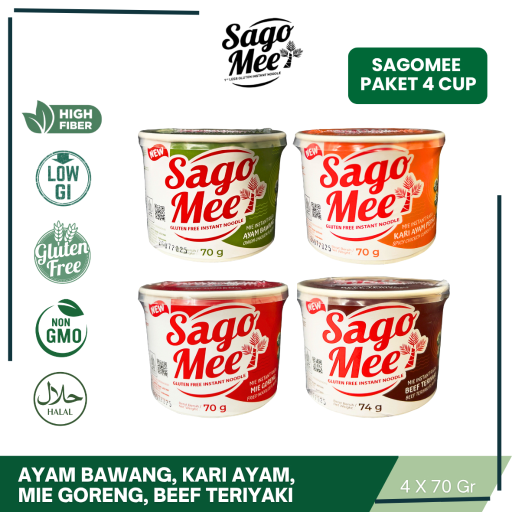 SAGO MEE PACKAGE 4 CUP C SAGOMEE INSTANT NOODLES DELICIOUS HEALTHY ...