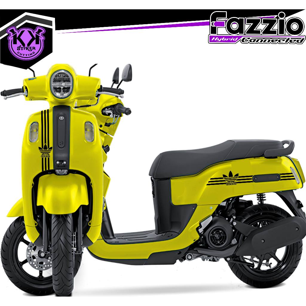 SC.535/CUT STICKER/LOGO STICKER/ADIDAS LOGO FAZZIO STRIP/FAZZIO STICKER ...