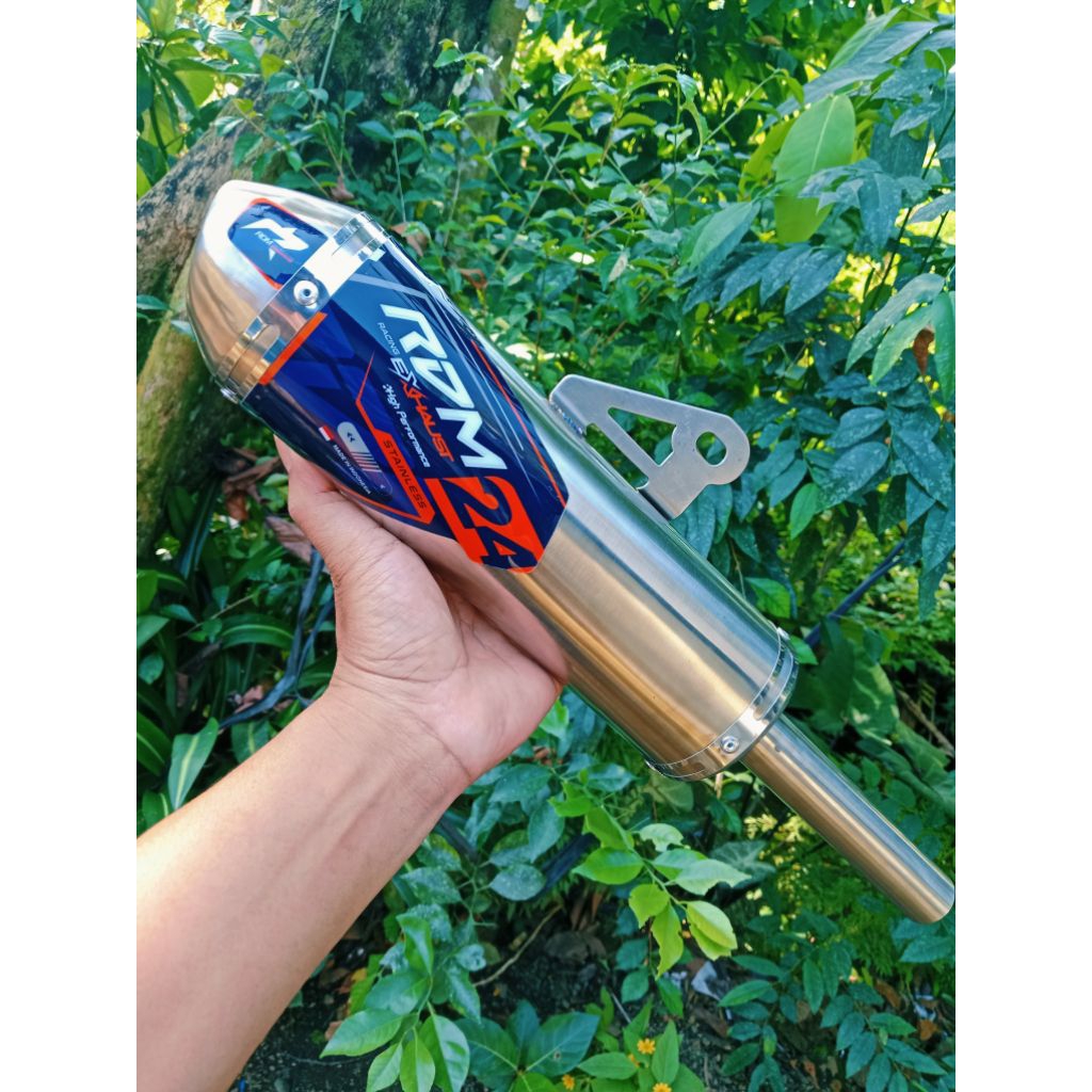 Canister only RDM 24 Exhaust for TS125 Dt125 MX kmx125 Pipe Exhoust ...
