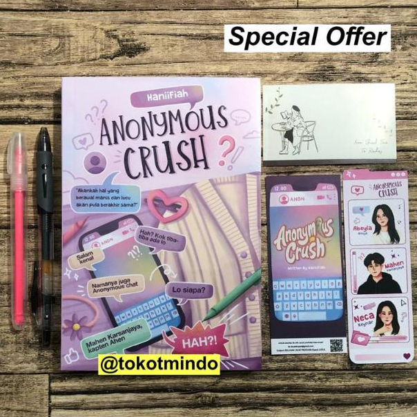 ORIGINAL Novel ANONYMOUS CRUSH (Haniifiah) - Akad X Skuad Publisher | Shopee Malaysia
