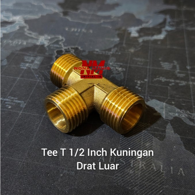 Tee T 1/2 Inch Outer Thread Brass Pipe Connection | Shopee Malaysia