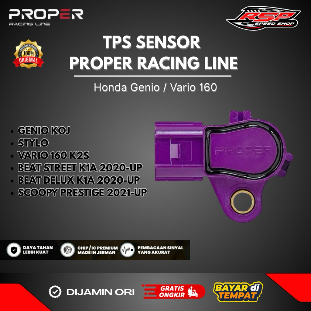 PROPER RACING LINE SENSOR TPS GENIO VARIO 160 STAYLO 160 BEAT DELUXE ...