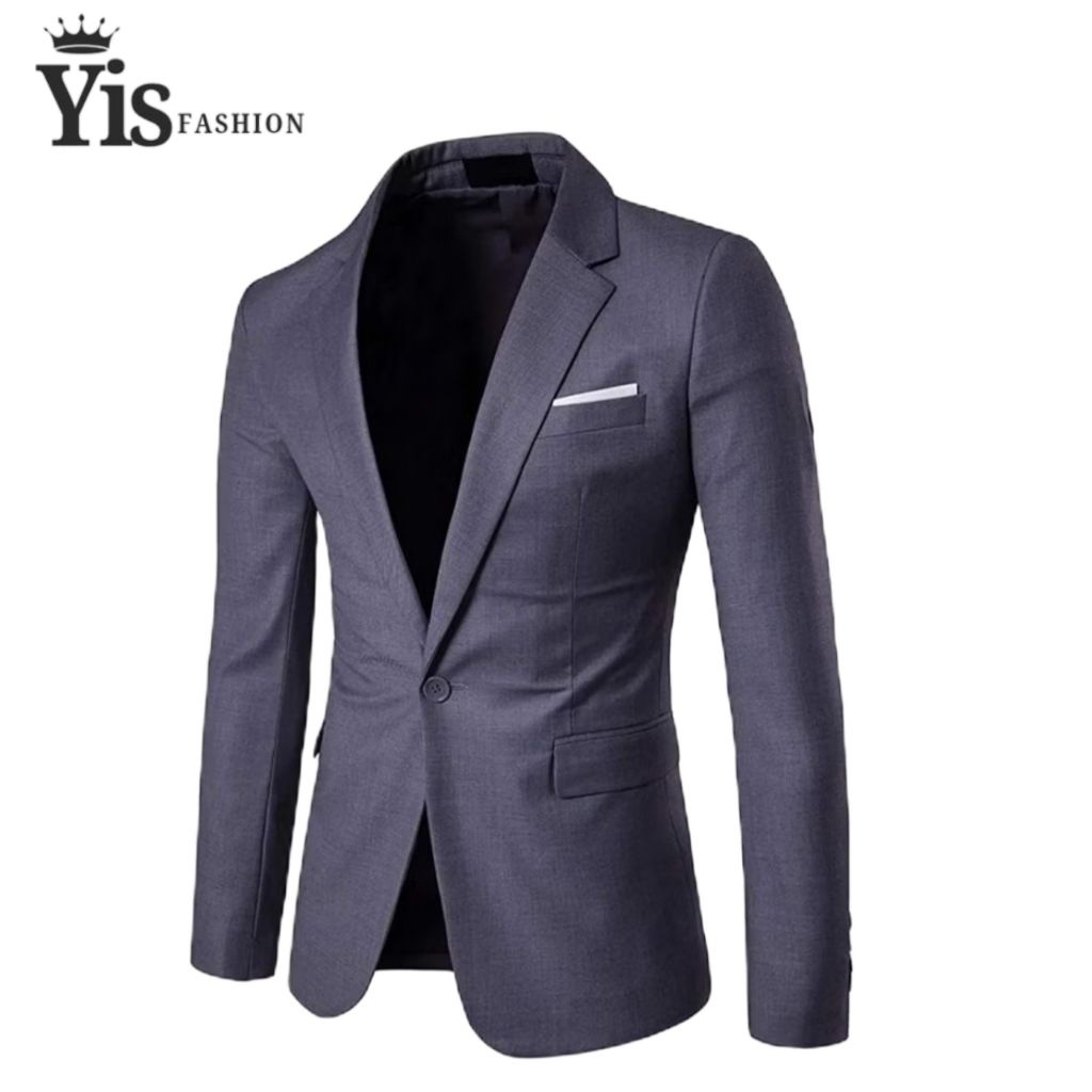 Yisfashion Men's Blazer Suits Formal Suits Slimfit Suits Graduation ...