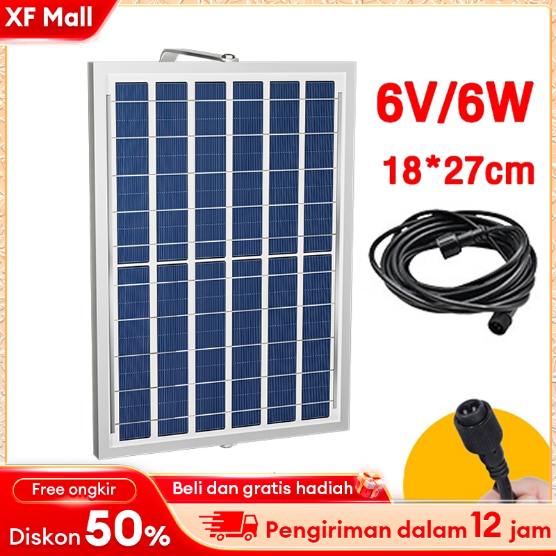 Solar panel 6W 18*27cm Solar board solar cell solar panel 6V | Shopee ...