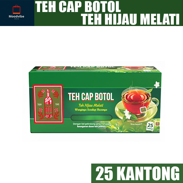 HIJAU Jasmine Green Tea Bottle Cap Tea contains 25 Bags | Shopee Malaysia