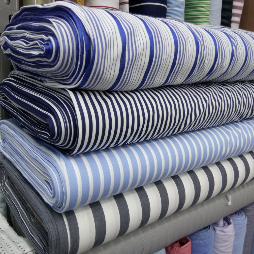 KATUN Premium channel yandet cotton fabric from italy garment | Shopee ...