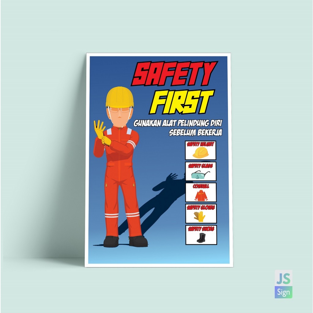 K3 Safety Poster - SAFETY FIRST | Shopee Malaysia