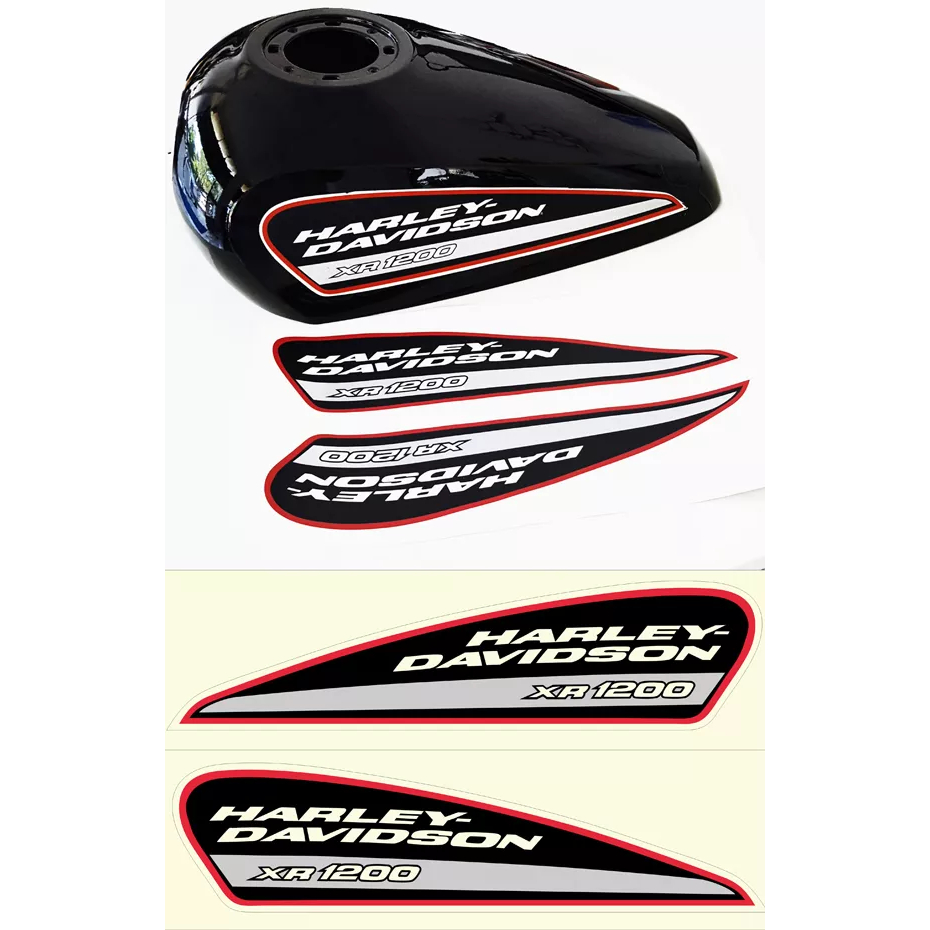Custom Motorcycle Stickers HARLEY DAVIDSON XR1200 XR 1200 Tank Stickers ...