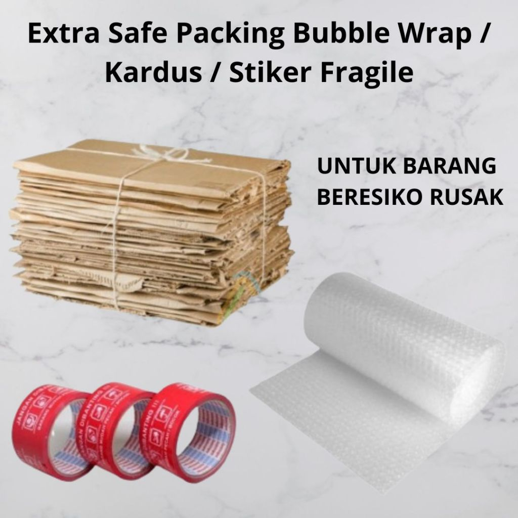Extra Safe Packing Bubble Wrap / Cardboard / Fragile Stickers (Add ...