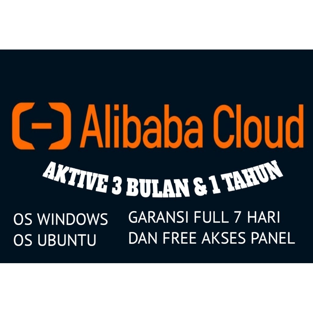 Alibaba Cloud RDP/VPS 1 vCPUs 1GiB 1 Year & 2 vCPUs 4GiB 3 Months | Shopee Malaysia