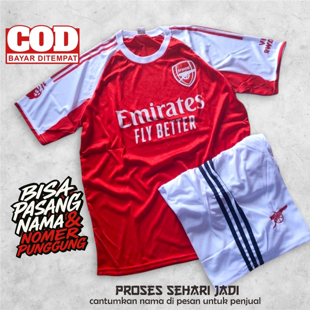 MERAH Ars Red Jersey Set 2025/2026 Season Latest Sport Set Cool ...