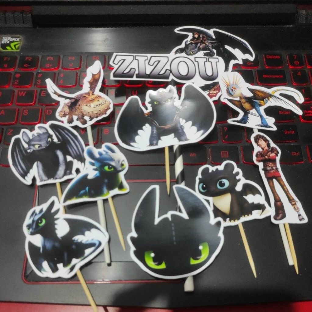 How to train your dragon toothless cake decoration cake topper ...