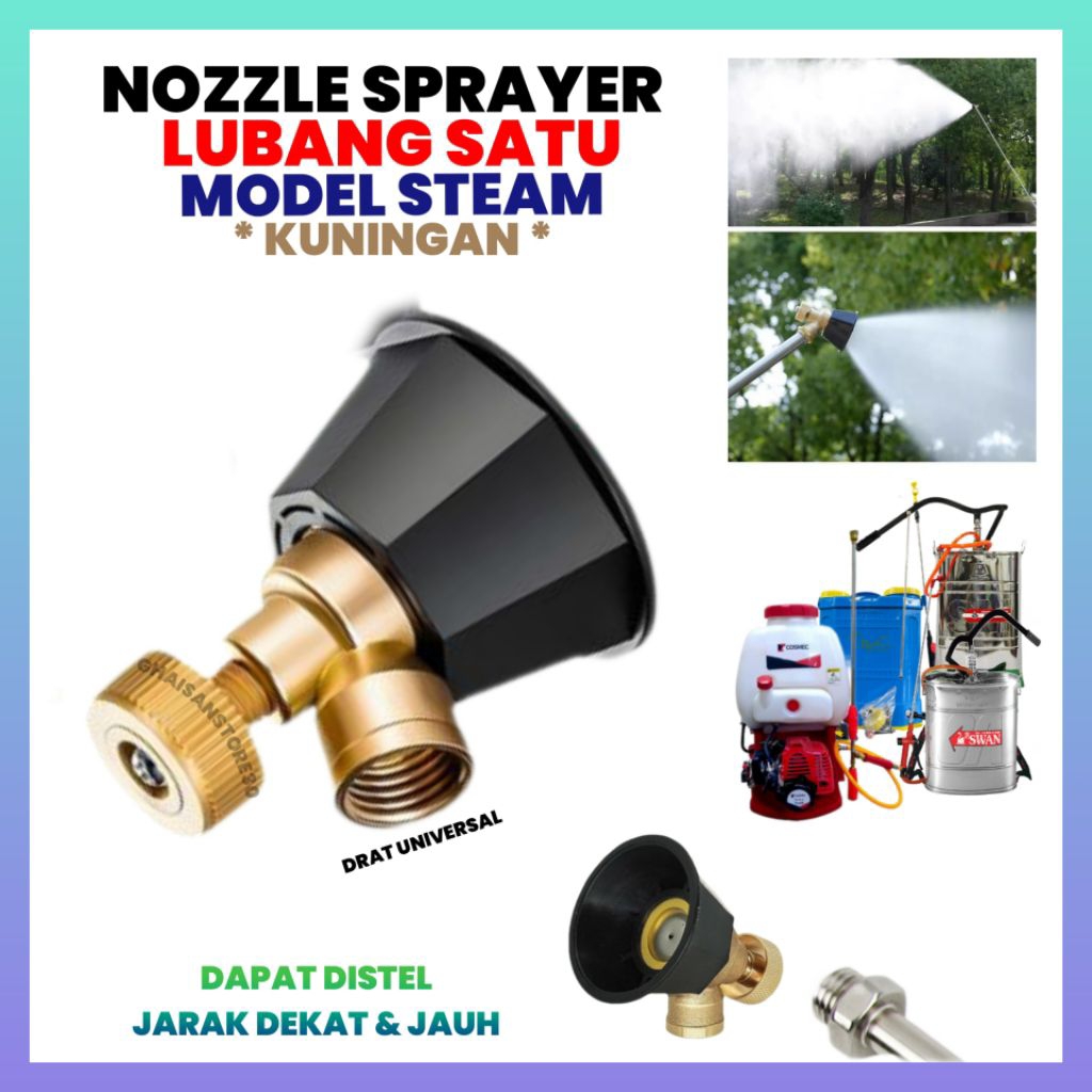 TU26 Hole Sprayer Nozzle Single Model STEAM Funnel (BRASS) | Shopee ...