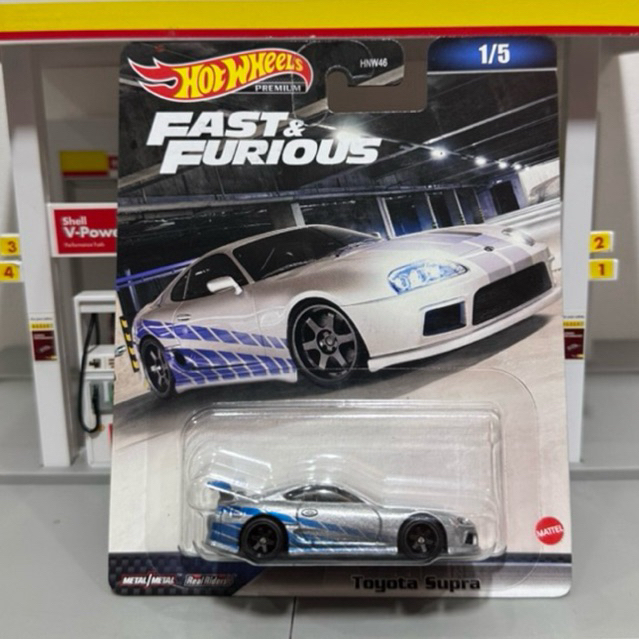 HOT WHEELS PREMIUM TOYOTA SUPRA SILVER BLUE STRIPES JAPAN STICKER FAST ...