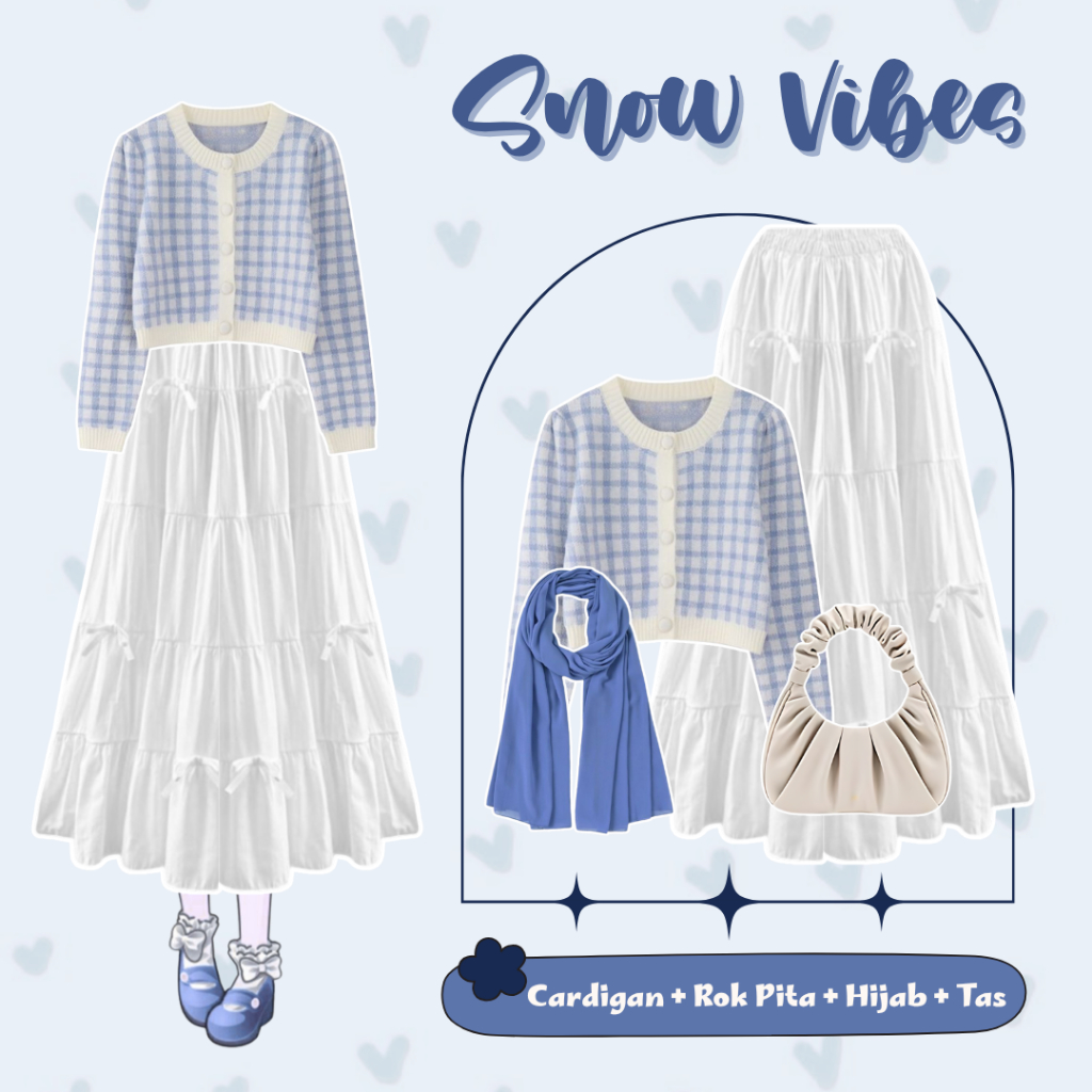 Fairy.looks - 4-in-1 Teenage Hijab Set, Trendy Korean Look Outfit ...
