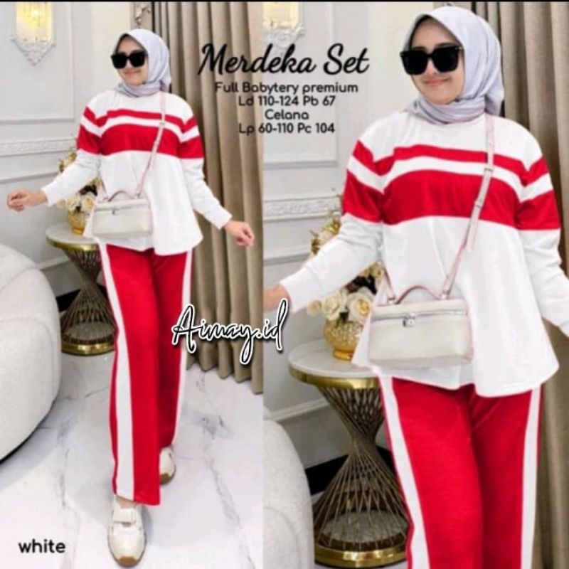 MERAH Dirgahayu Red and White Suit 1945 T-shirt Gymnastics Hut Ri 80Th ...