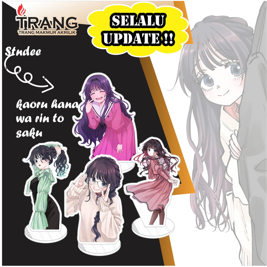 Standee Figure Acrylic kaoru hana wa rin to pocket / Standing Action ...