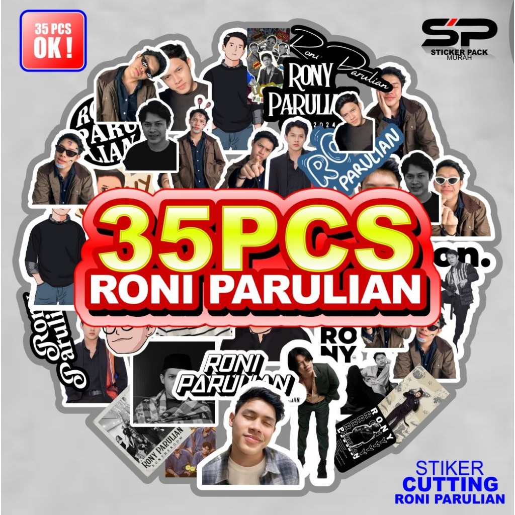 35 pcs sticker pack Rony Parulian Idol Cool Handsome hehe has been cut ...