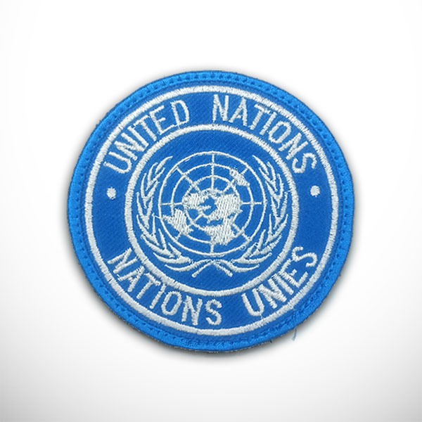 UN United Nations Patch Embroidered Logo Emblem Insignia Emblem PBB ...