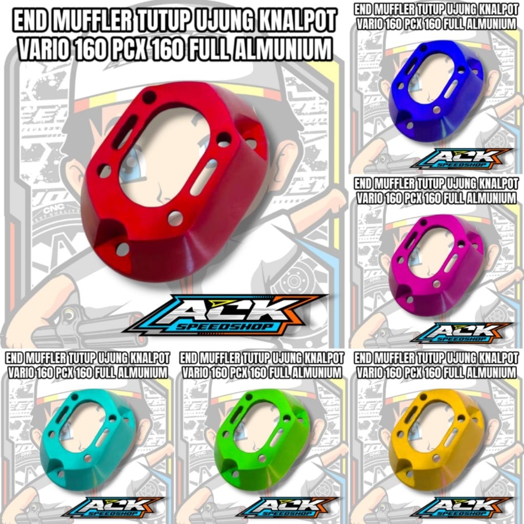 Endmuffler end muffler end cup muffler exhaust cover funnel honda vario ...