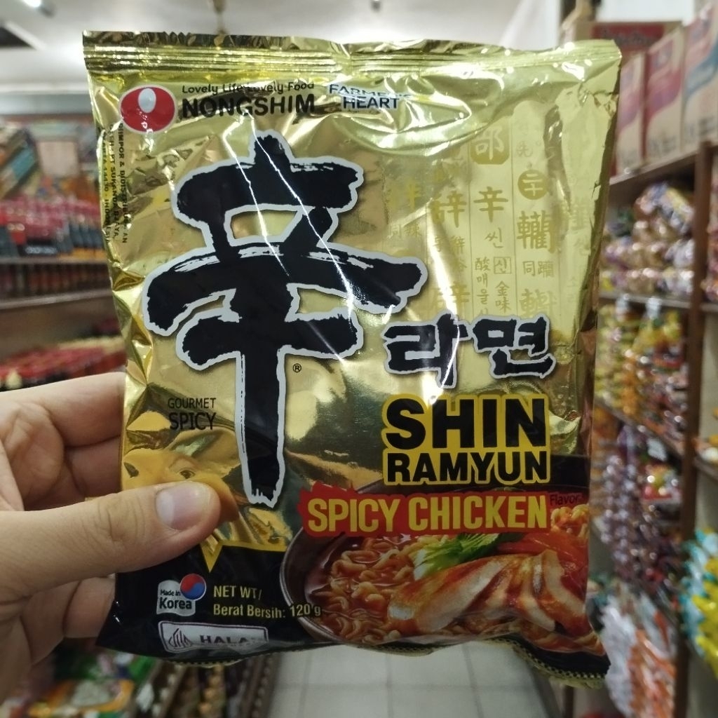 NONGSHIM SHIN RAMYUN SPICY CHICKEN FLAVOR NOODLE NONG SHIM 120 g ...