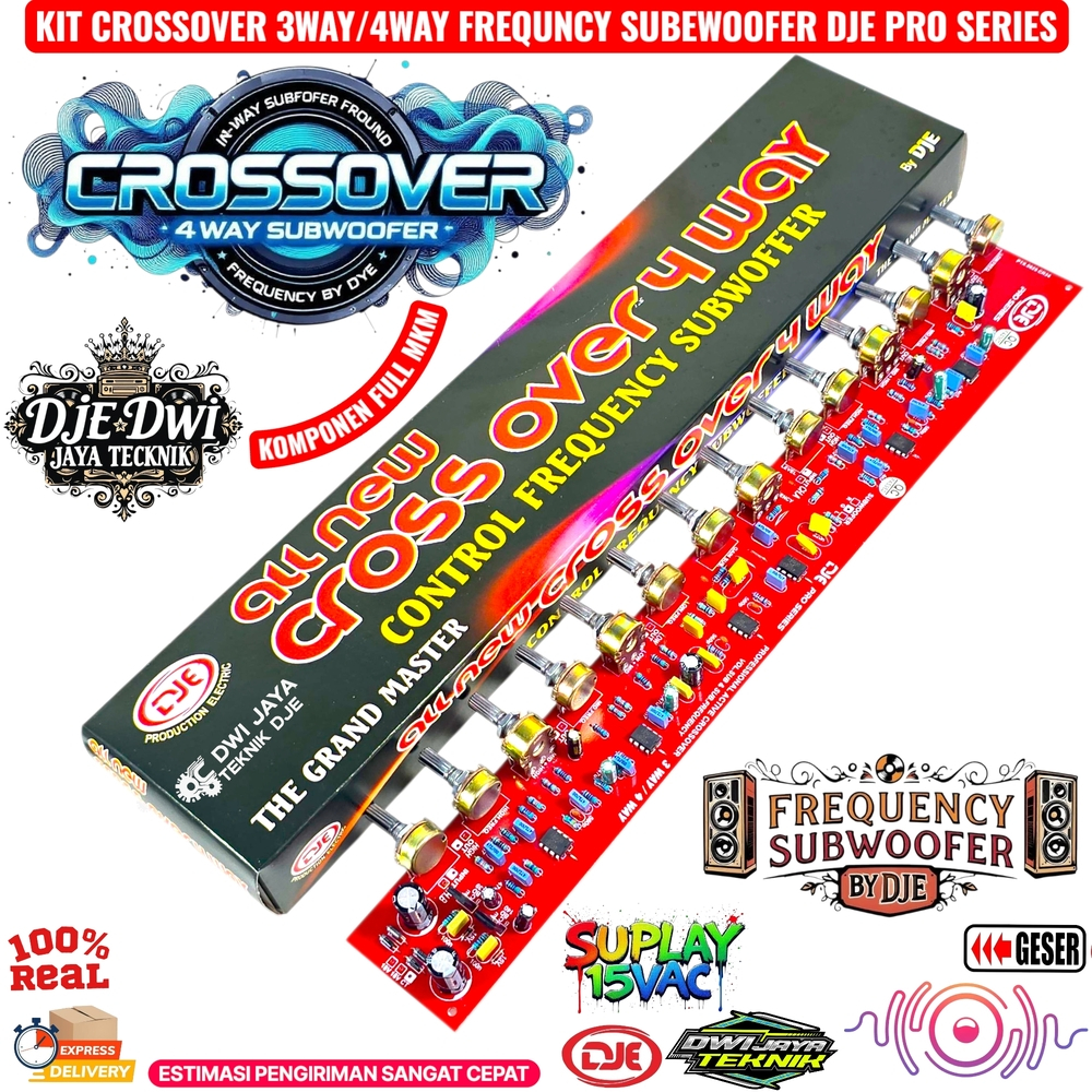 Active Crossover Kit 3 Way / 4 Way Vol. Sub and Sub Frequency DJE PRO ...