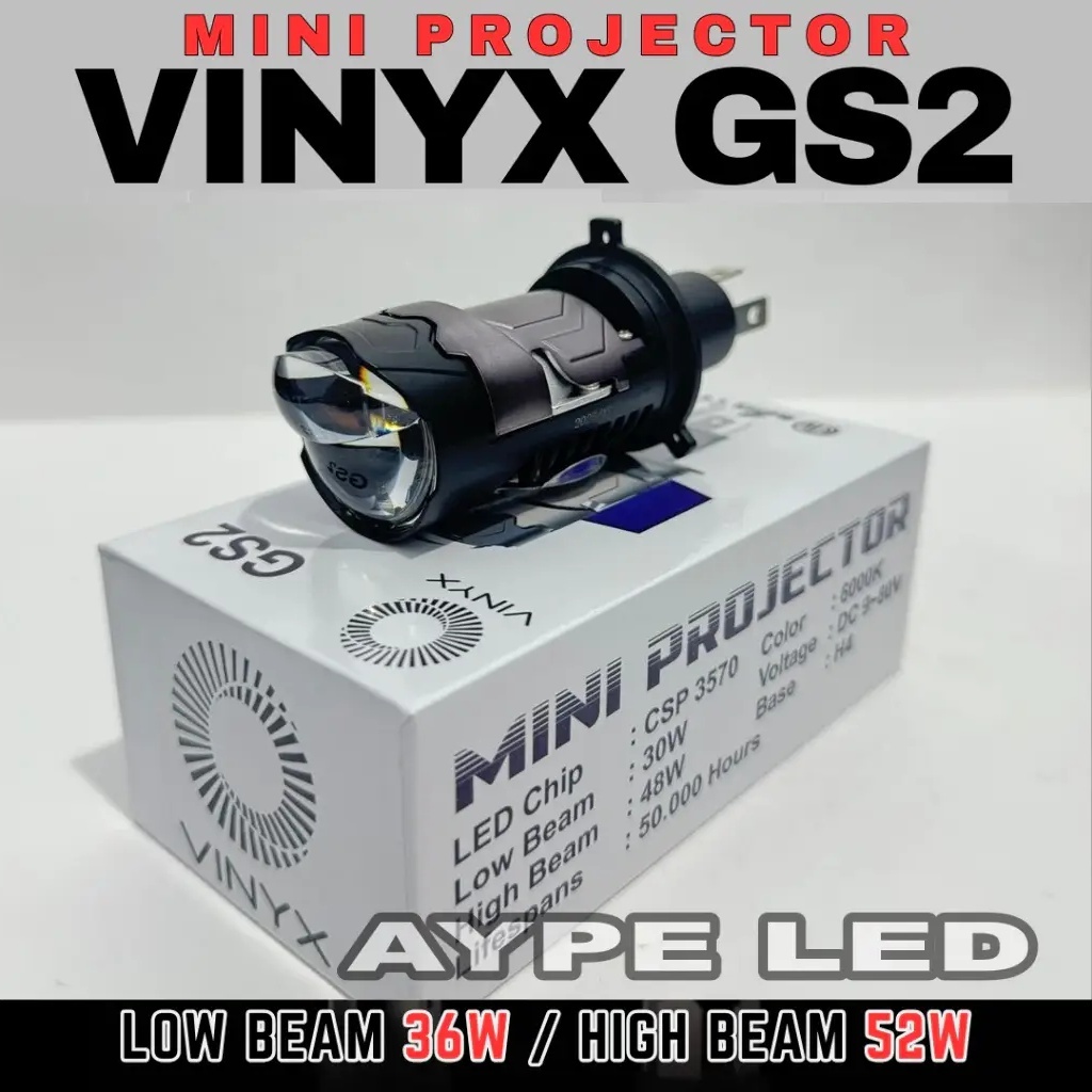 Mini Projector Lamp Biled GS2 GS-H4 VINYX 48 watt LED Lamp VINYX ...