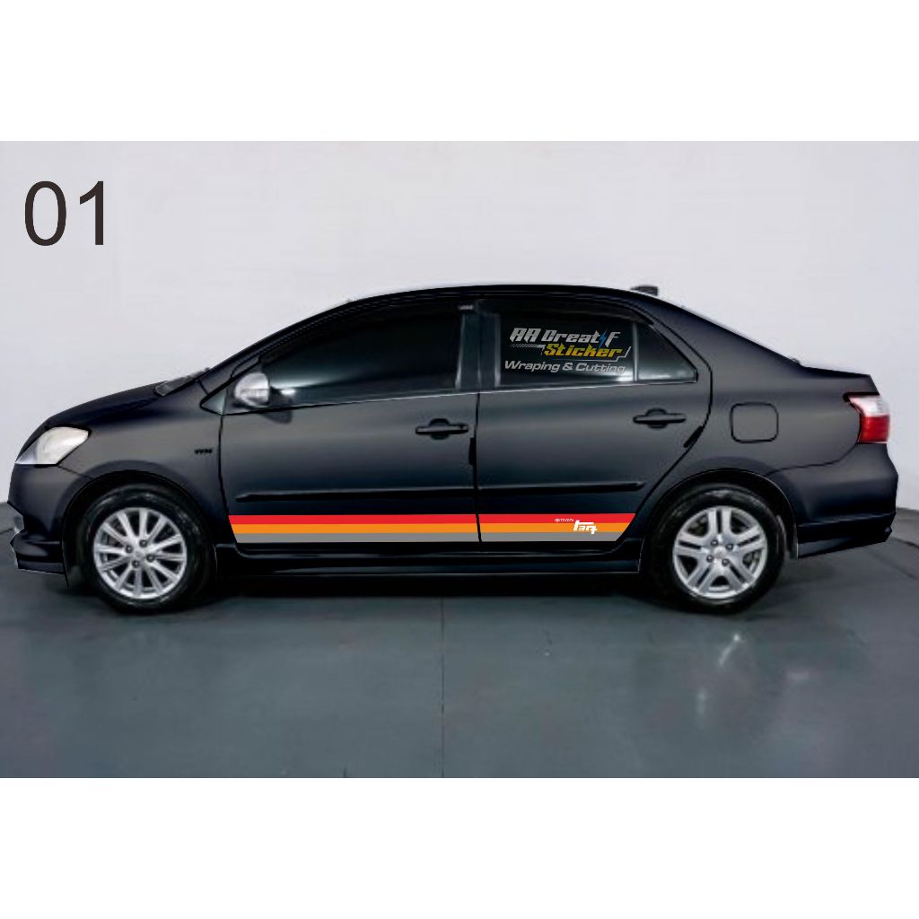 UNIVERSAL TOYOTA VIOS CAR CUTTING STICKER FOR VIOS GEN 1-2-3-4 | Shopee ...
