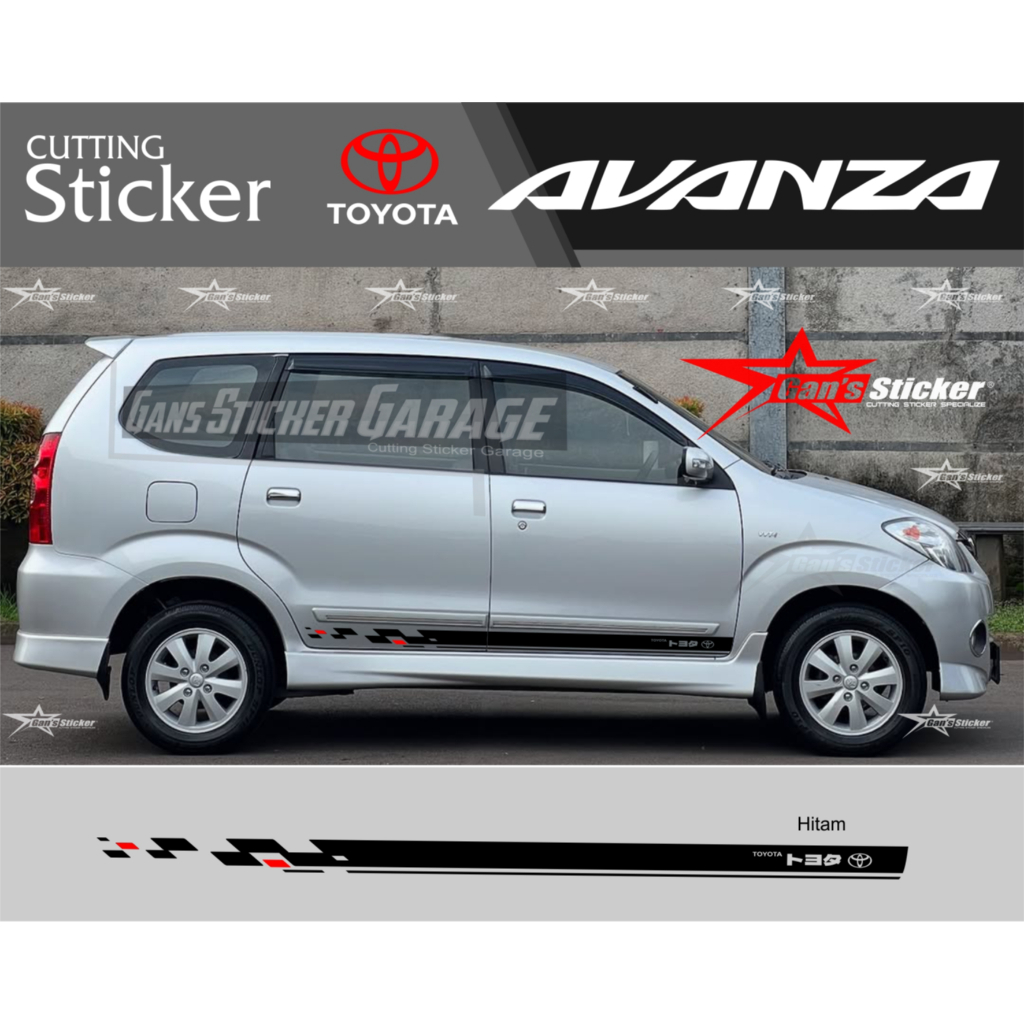 Toyota Avanza Veloz Sticker Side Door Car Sticker Variations | Shopee ...