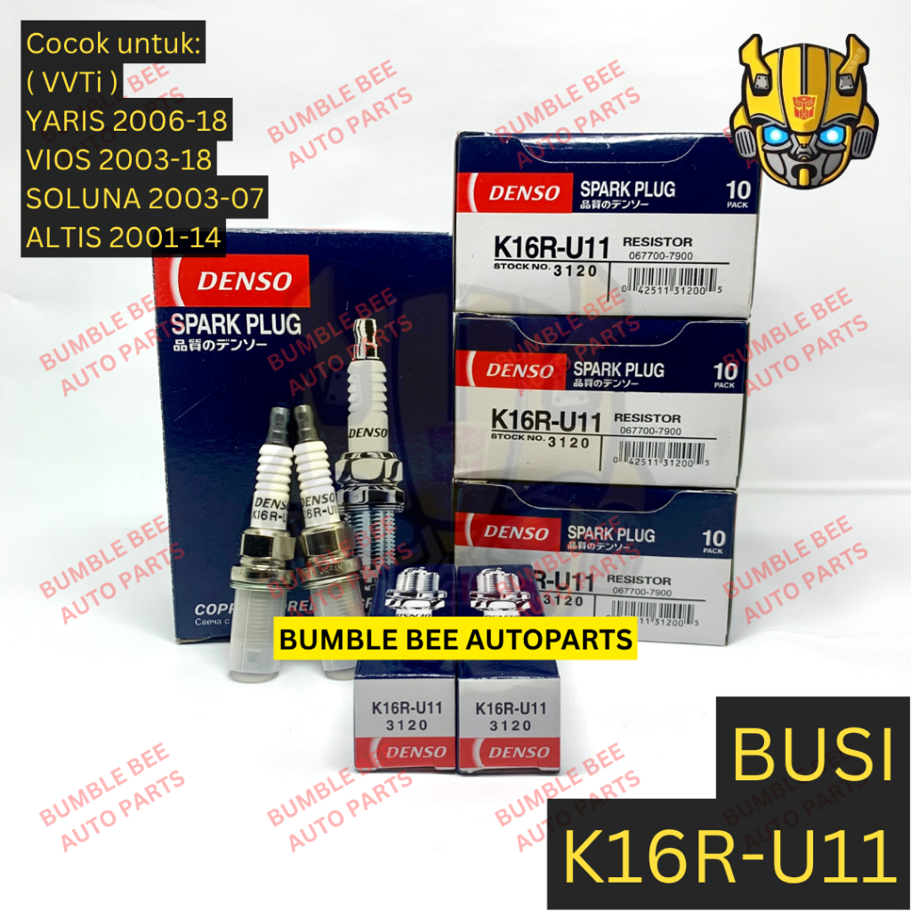 DENSO K16RU11 SPARK PLUG - COROLLA GREAT SOLUNA ALTIS YARIS LIMO VIOS ...