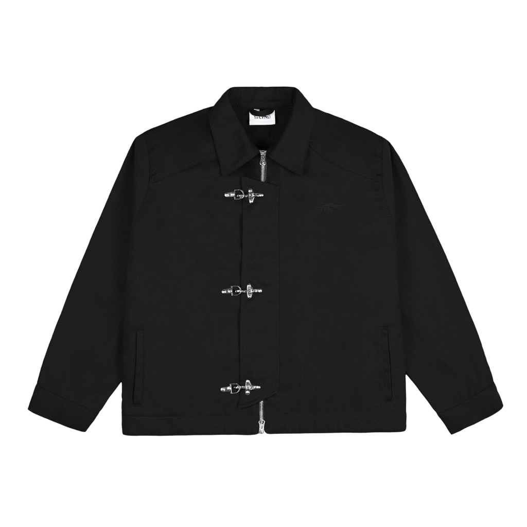 Satisfaction Fireman Clasp Jacket Double Zipp BlackFracture | Shopee ...