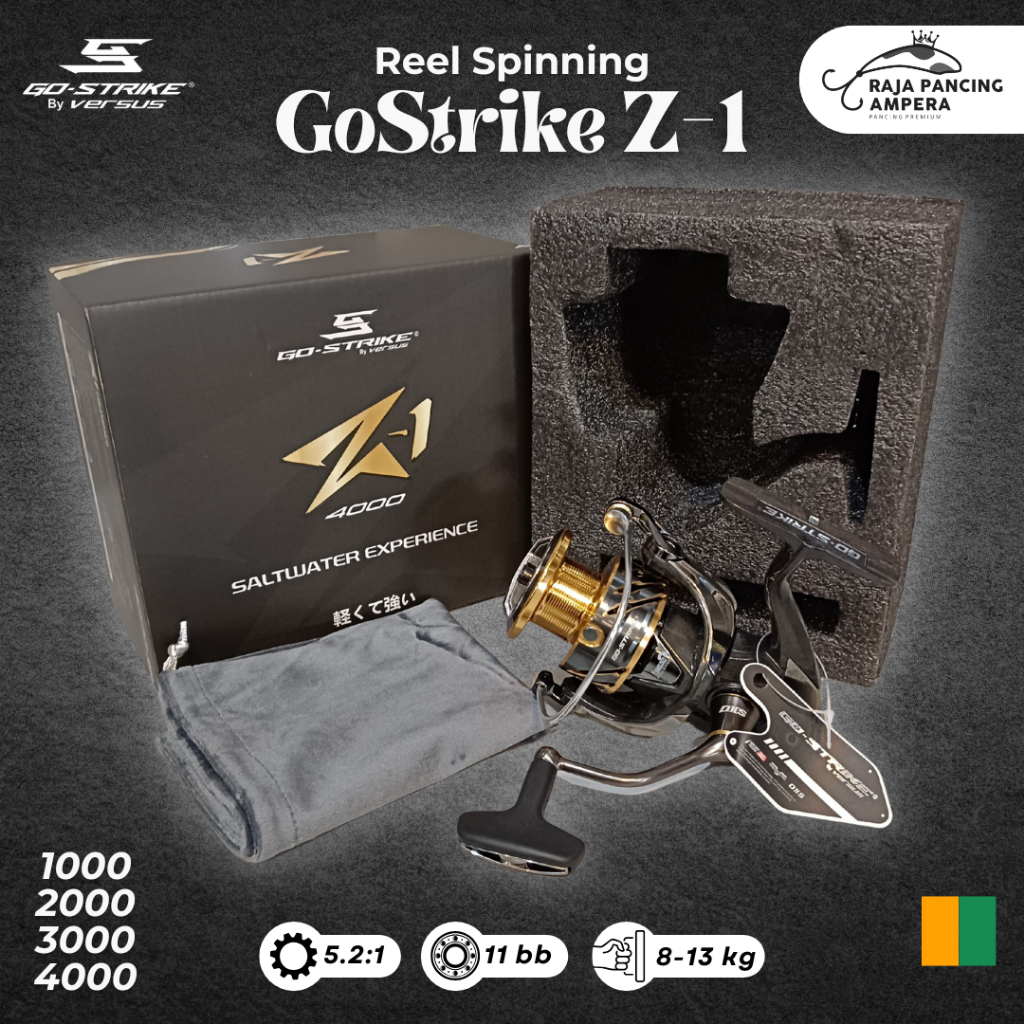 Spinning Reel Go-Strike Versus Z-1 SW Fishing Hoist 11 BB | Shopee Malaysia