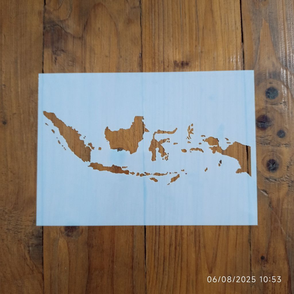 Bcalleigh Stencil | Map of Indonesia | Size A5, A4, A3 | Shopee Malaysia