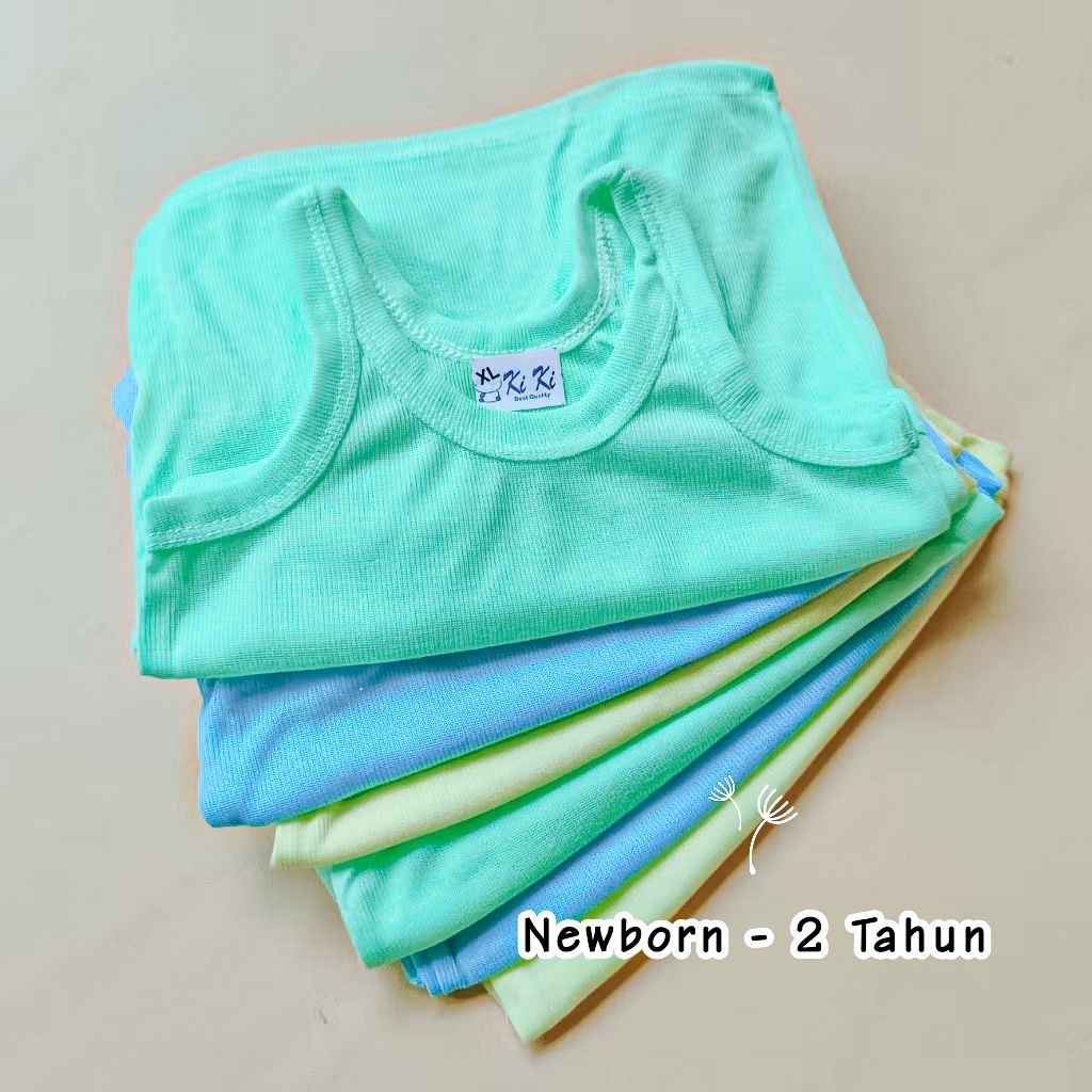 6 pcs Baby Singlets Color SML XL - Undershirts for Babies up to 2 years ...