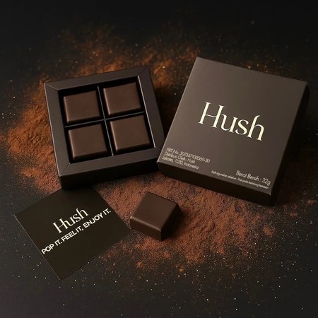 Hush chocolate Dark Chocolate for couple 32 grams for Husband and Wife ...