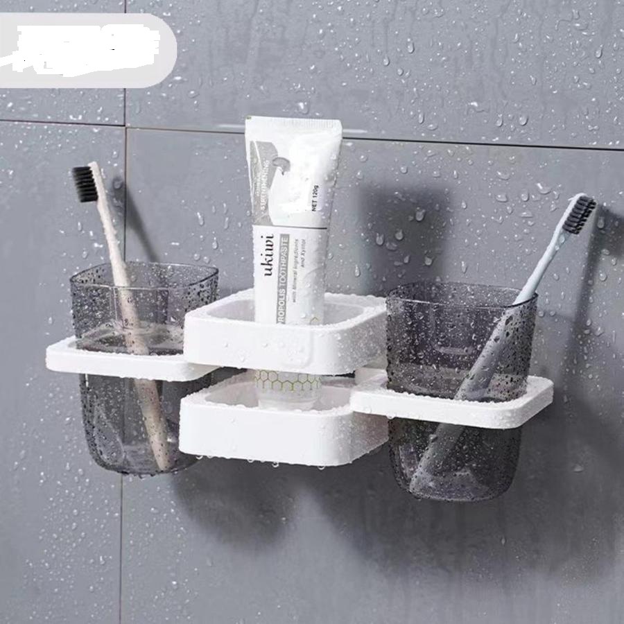 Toothbrush Rack, Bathroom Holder, Toothpaste Organizer, Toothbrush ...