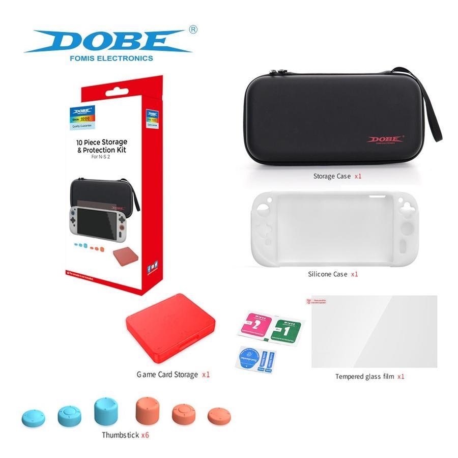Dobe 10 Piece Storage & Protection Kit Silicone Case for Nintendo Switch 2 / Switch2 / NS2 ...
