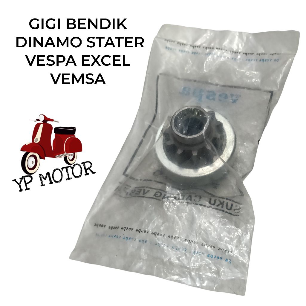 VEMSA Bendik Teeth Dynamo Starter Starter Starter Starter Vespa Excel PXE Exclusive Spare Parts ...